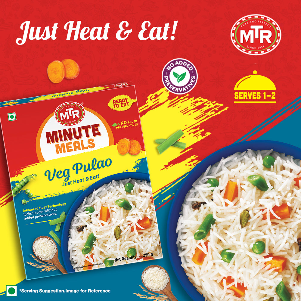 MTR Vegetable Pulao 250g | MTR Foods | Ready-to-Eat Meal